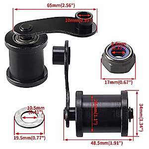 CNCMOTOK Chain Tensioner 1-3/4" Roller Spring fit for Coleman CT200U Trail CT200U-EX BT200X 212cc 196cc 6.5Hp Trail Hensim Baja Heat Warrior MB165 TrailMaster MB200 Mini Bike Parts Motorcycle