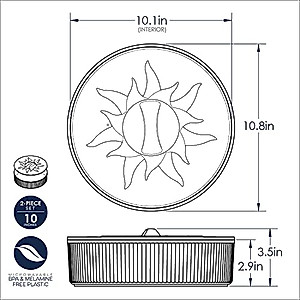 Nordic Ware Microwave Tortilla and Pancake Warmer, 10-Inch,Orange