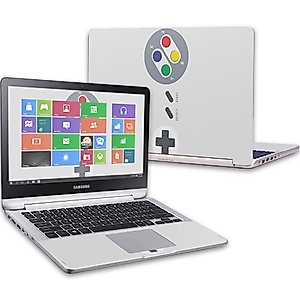 MightySkins Skin Compatible with Samsung Notebook 7 Spin 13.3" (2016) wrap Cover Sticker Skins Retro Gamer 1