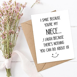 Emily gift Niece Card - Niece Birthday Card - Card For Niece - Nieces Birthday - Funny Niece Card - Teenage Niece - To My Niece - To Our Niece - Happy Birthday Niece