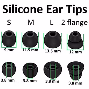 A-Focus [8 Pairs] WF-1000XM5 WF-1000XM4 Ear Hooks Tips 【 Memory Foam & Silicone 】 Soft Replacement Comfortable Earbud Tips Wingtip Compatible with Sony WF-C700N WF-C500, 23515H