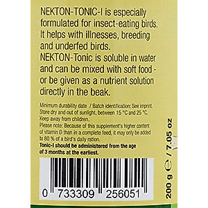 Nekton Tonic-I for Insect-Eating Birds 200Gm (7.05oz), Pale Yellow