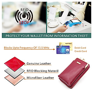 Small Crossbody bags Cell Phone Purses for Women Shoulder Travel Pouch Handbag Wallet with Credit Card Slots Red