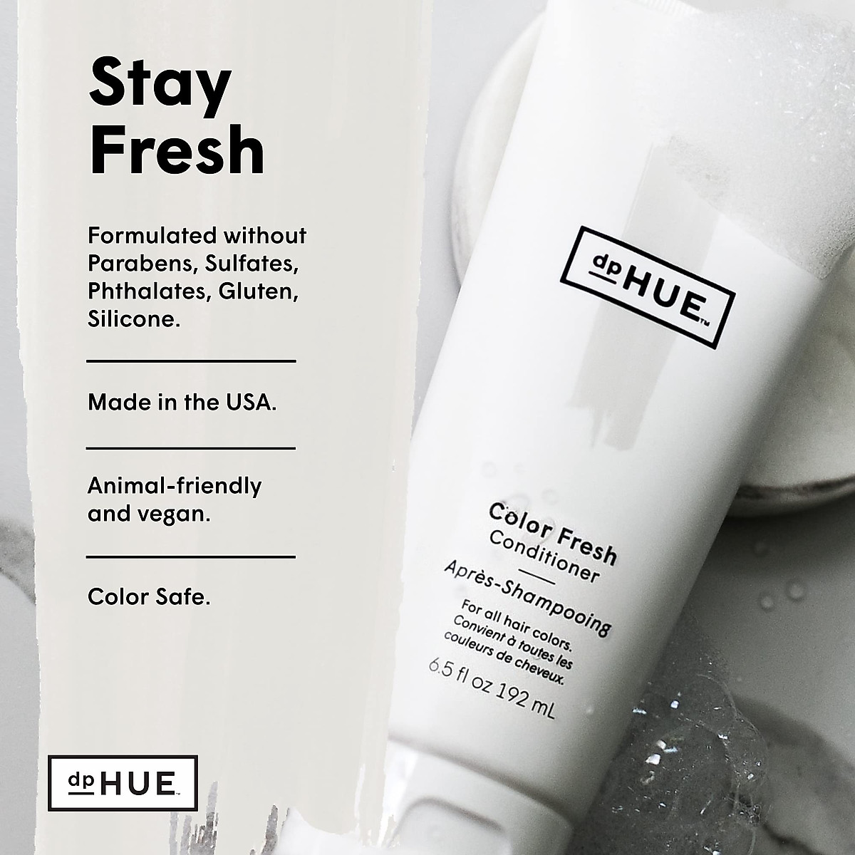 dpHUE Color Fresh Conditioner, 6.5 oz - Moisturizing Formula for Color-Treated Hair with Kumquat & Sunflower Seed Extract - Gentle & Effective