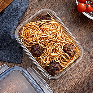 Luminarc 3.4 Cup Pure Box Active 6-Piece Food Storage Rectangle Set, Clear