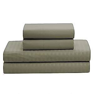 Queen Comforter Set 8 Piece Bed in a Bag with Bed Skirt, Fitted Sheet, Flat Sheet, 2 Pillowcases, 2 Pillow Shams, Queen, Dobby Sage