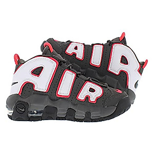 Nike Boy's Air More Uptempo (Little Kid) Medium Ash/White/Black/Siren Red 3 Little Kid M