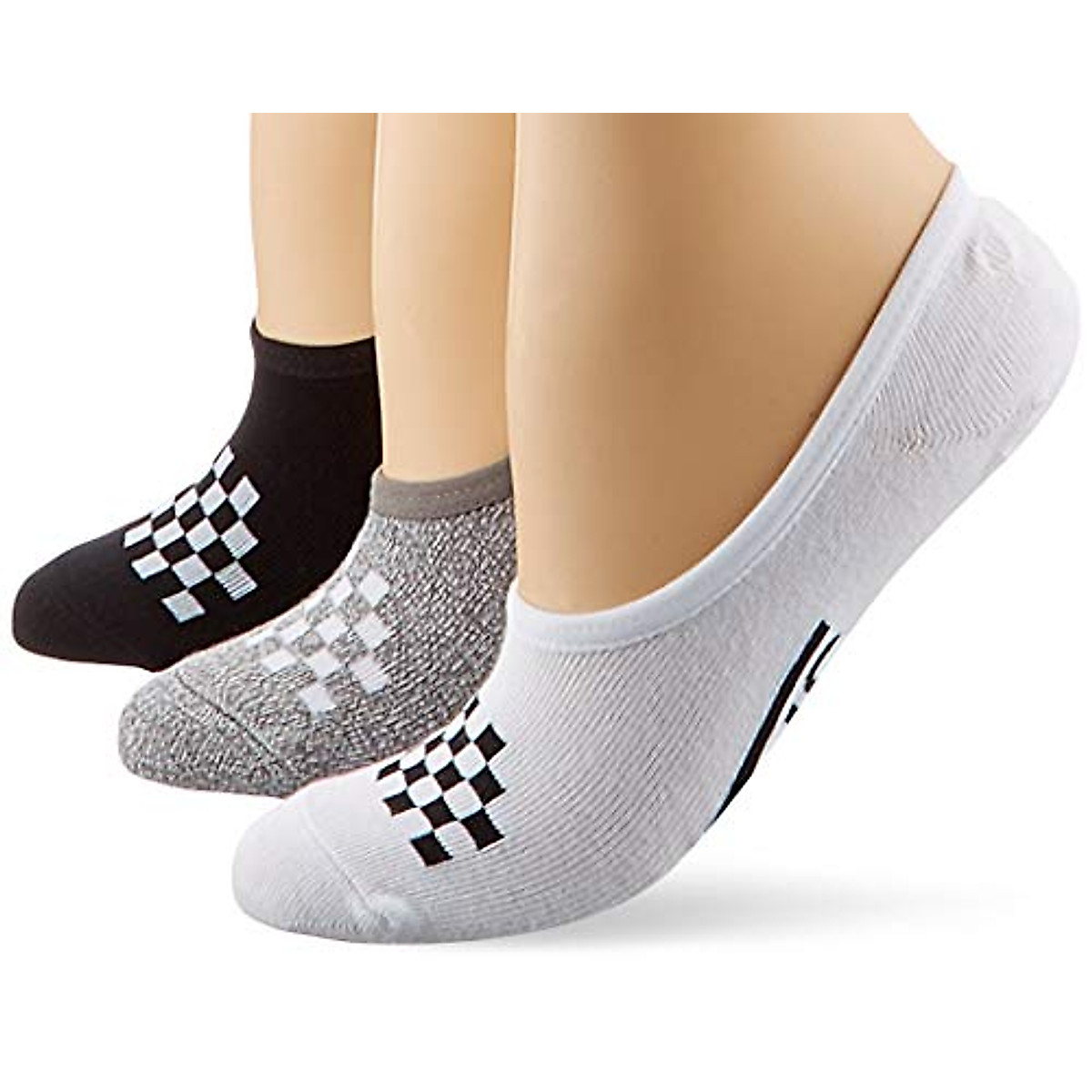 Vans 3 Pack Check Liner Womens Socks Multi, 9