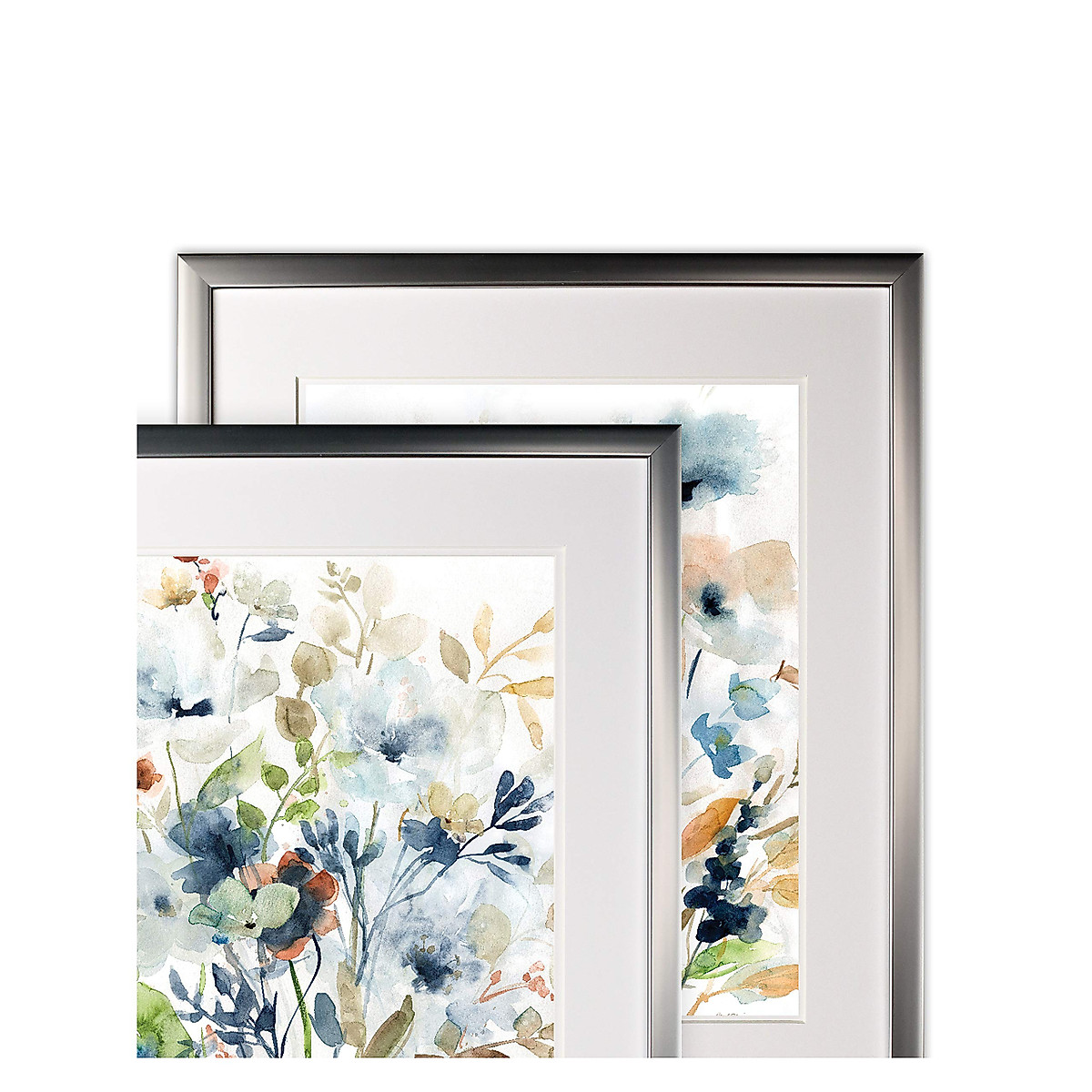 Wexford Home Holland Spring Mix-2 Piece Set-Silver Frame Art Print, 16x20, Feather Collection