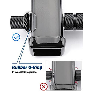 JOYTUTUS Trailer Hitch Lock, 1/2" Dia 2-3/4'' Long Pin, Fits 2" Class I/II Receiver, with 2 Keys 2 O-Rings, for Trailer Truck Car Boat, Anti-Theft and Waterproof Towing Hitch Lock