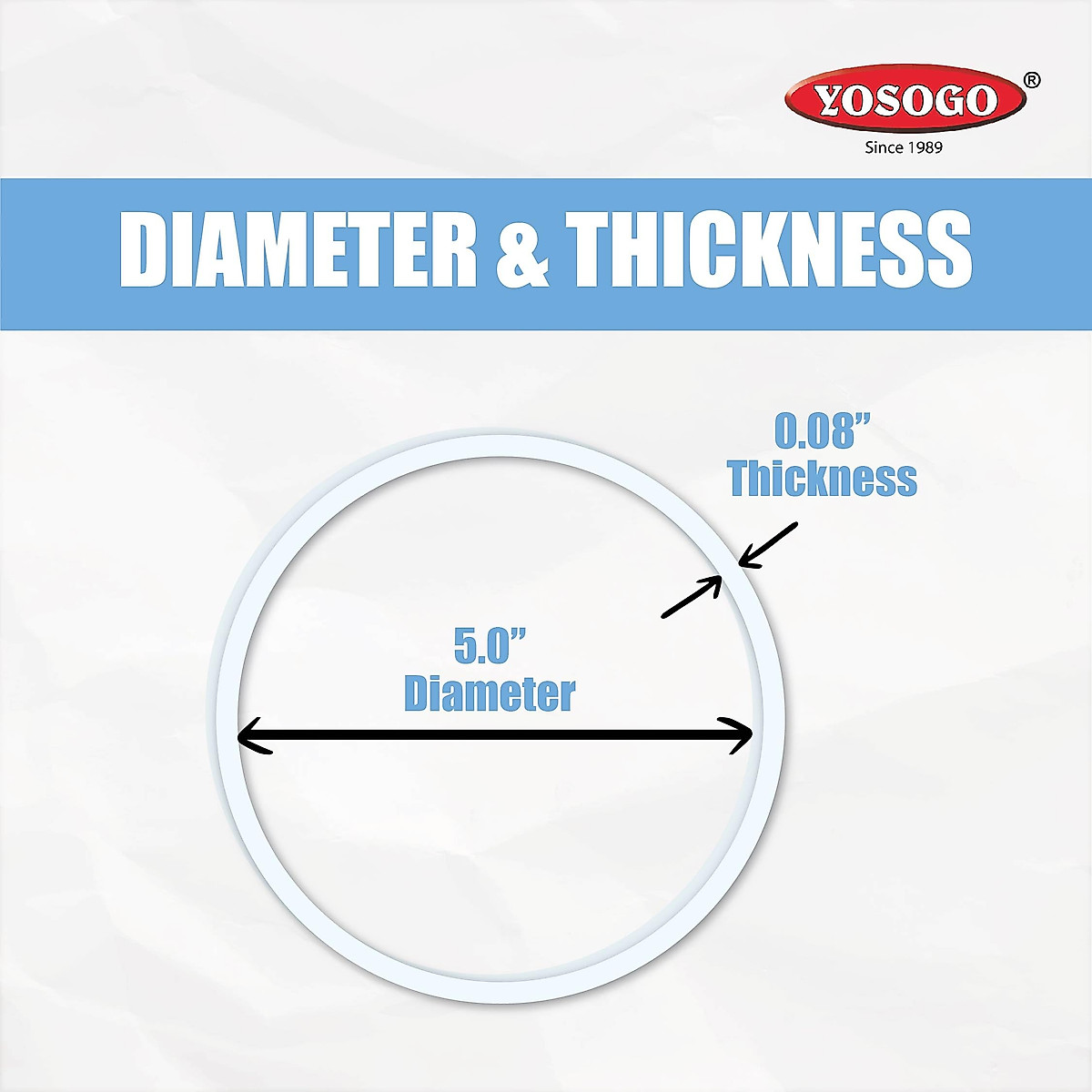 Extra Large 8 Inch Big Postal Rubber Band - White Color Heavy Duty Elastic Biodegradable Natural Rubber Bands Pack of 30 Pcs