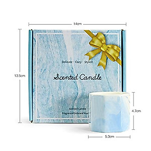 Scented Candles Set, Candles for Home Scented 4x2.0 oz/STRN Reed Diffuser Valentines Day, Home Fragrance Products Ocean Breeze/ 3.4oz/ 100ml
