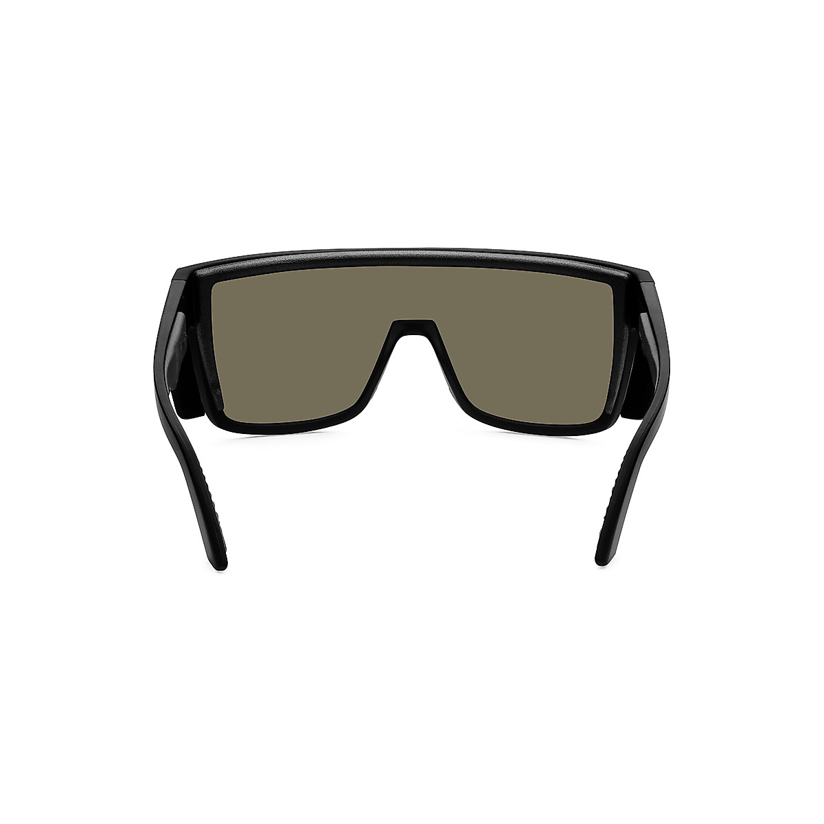 BOMBER Saftey Glasses for Men and Women, Blue Mirror Safety Lens, with Matte Black Square Frame and Non Slip Foam lining, Removable Side Shields included, z87 Compliant - BZ103BM