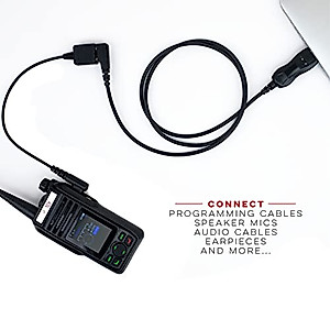 BTECH GMRS-PRO K1 Adaptor Cable for GMRS-PRO. Adapts The GMRS-PRO to be Backward Compatible with Prior and Baofeng K1 Accessories