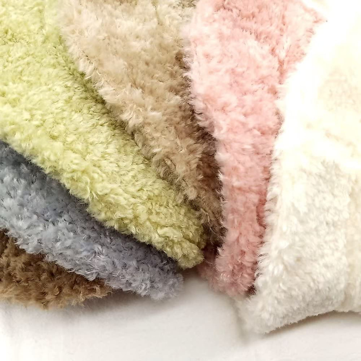 UU BEN Womens Lambs Wool Bucket Hat Outdoor Foldable Fisherman Cap for Women Japanese Cute Girls Casual Winter Warm Hat Green