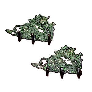 Uniquebazar4u Brass Dragon Wall Hook Handiscrafts Flying Dragon Wall Clothes Hanging Hook