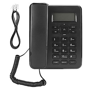 [Corded] Classic Design Landline Telephone for Home and Office - Reliable Desk with Wired Connection - Ideal Business for Clear Communication