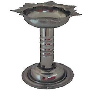 Garden Of Arts Stainless Steel Diyas for Pooja - Deepak for Puja Aarti - Oil Lamp - Pooja Articles Home Decor Item Showpieces - House Warming Decoration Aarti Puja at Hindu Temple Mandir
