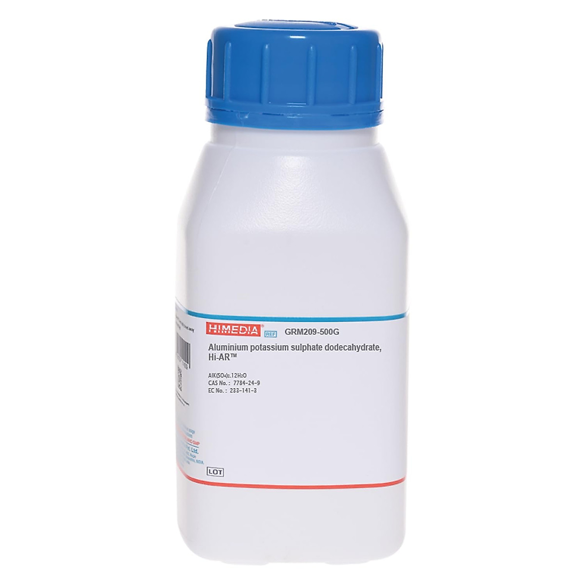 HiMedia GRM209-500G Aluminium Potassium Sulphate Dodecahydrate, A.R, 500 g