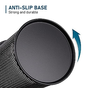 QYH Mesh Pen Cup Metal Pencil Holder for Desk 6 Packs Black Pen Organizer Office 3.54x3.93 Inch