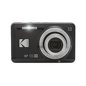 Kodak PIXPRO FZ55 Digital Camera (Black) + 32GB Memory Card + Point and Shoot Camera Case + Extendable Monopod + Lens Cleaning Pen + LCD Screen Protectors + Table Top Tripod – Ultimate Bundle