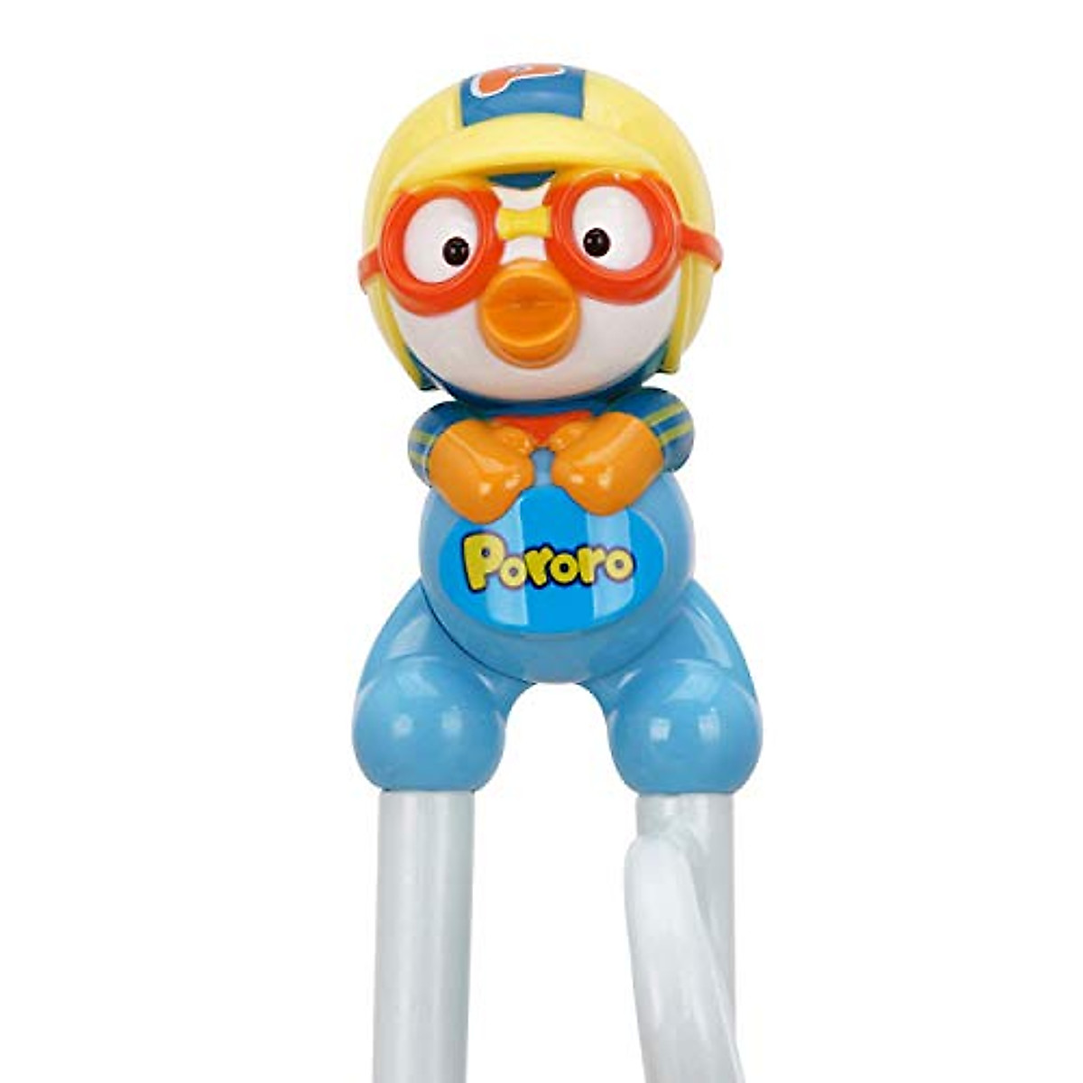 Pororo Kids Training Chopsticks for Toddler - Edison Non-Slip Right-handed Baby Training for Beginners with Silicone Rings 3 years and up (Pororo)