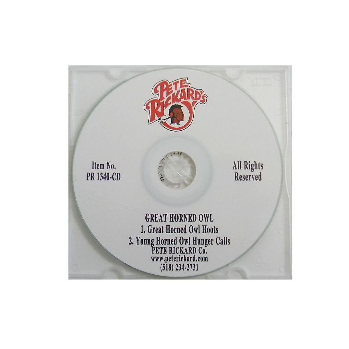 Pete Rickard's 1340CD Great Horned Owl CD, PR1340-CD