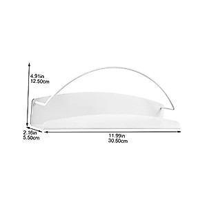 Zerodeko newspaper rack fridge organizer shelf seasoning organizer shelf refrigerator hanging rack magnetic fridge organizer magnetic paper shelf magnetic spices holder white Metal Magazine