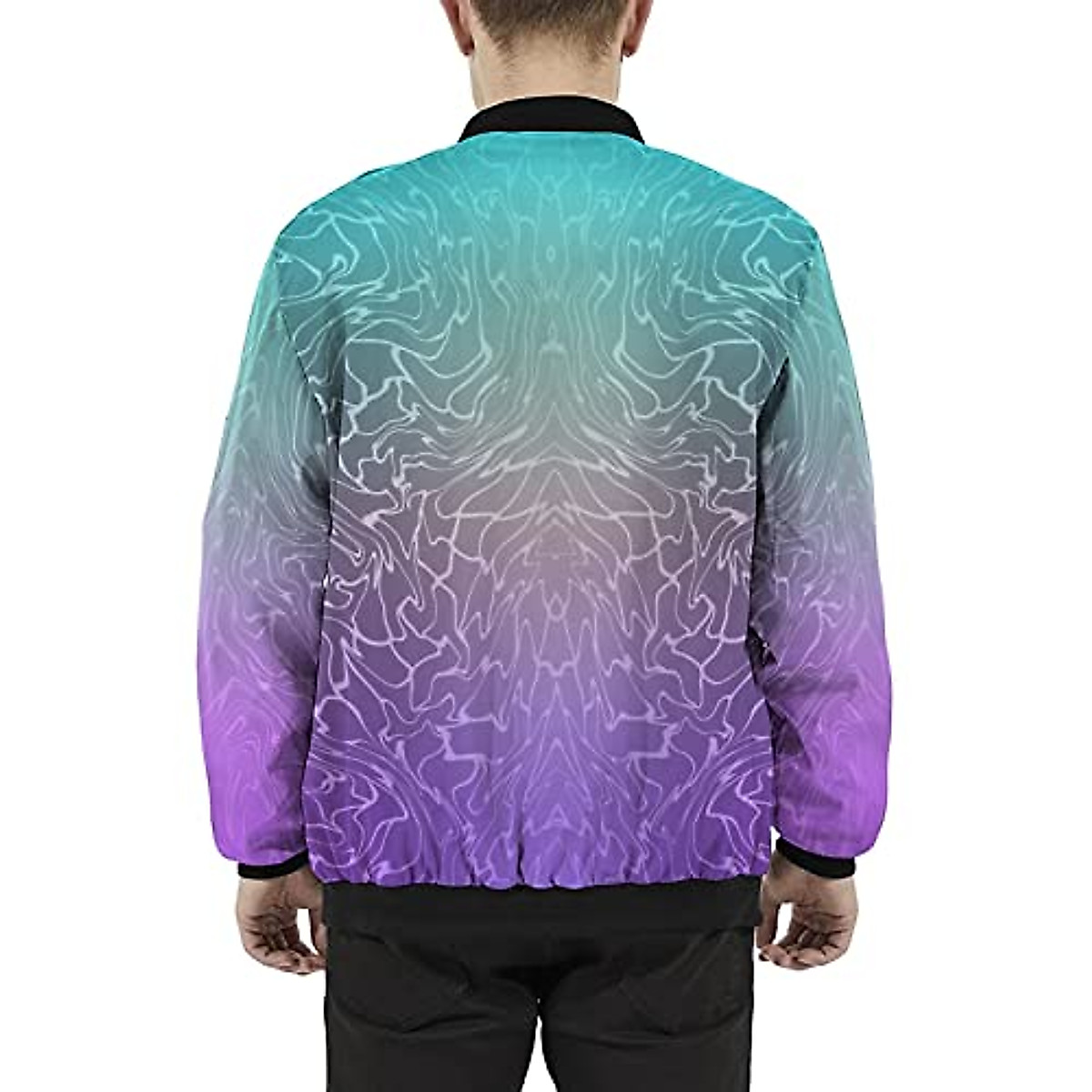 GIANTHONG Trench Coat Men Color Block Zip Up Hoodie Men Bubble Jacket Y2k Sweater Halloween Sweatshirts Jackets Zip Hoodie Coat Men Button Down Sweater Men Leather Jacket Custom Hoodies(Purple,Large)