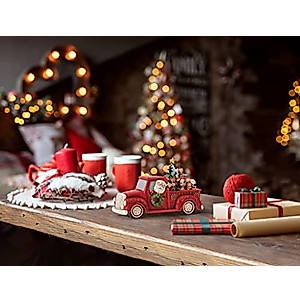 Enesco Jim Shore Rudolph The Red-Nosed Reindeer and Friends in Pickup Truck Figurine, 5.12 Inch, Multicolor, 8x5