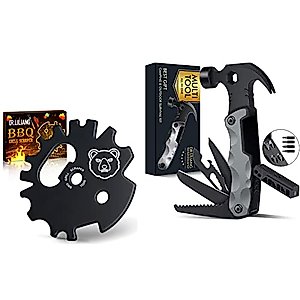 Buy Together to Save More - Multitool Camping Accessories 13 In 1 Survival Tools & BBQ Grill Scraper Christmas Stocking Stuffers Birthday Gifts for Men Women Dad Adults Mom Kitchen Gadgets