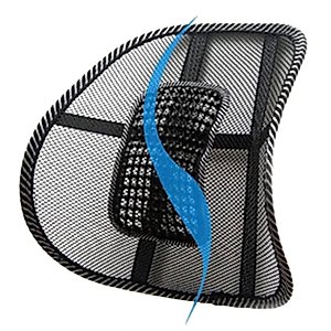 Car Back Support Chair Massage Lumbar Support Waist Cushion Mesh Ventilate Cushion Pad for Car Office Home Designed for Comfort and Lower Back Pain Relief