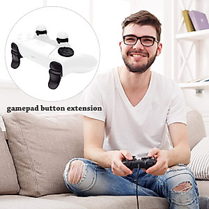 PS5 Gamepad 5 In 1 B-ooster Cap Set/Trigger Extenders With Buttons Joystick Cap/Lengthen The L2 R2 Key, Increase The Height Of The Joystick And C-ross Direction Keys