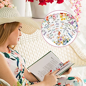 120 Pieces Bible Verses Bookmarks with Hollow Cross for Women Scripture Bookmarks Christian Book Markers for Women Men Church Gifts Supplies (Wood Flower)