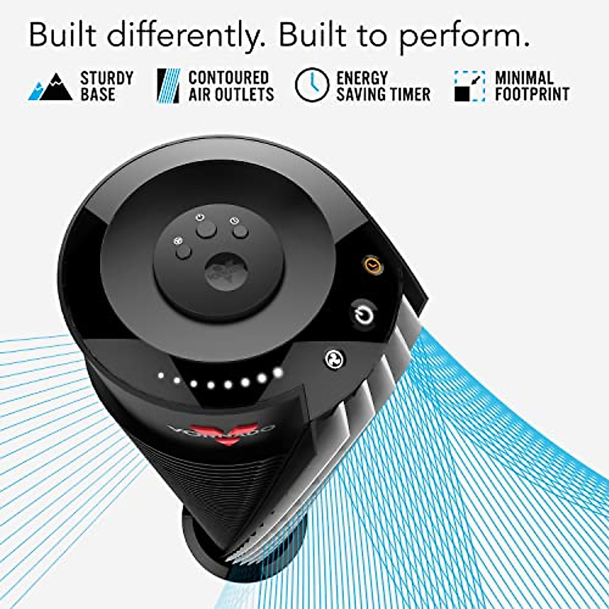 Vornado TRANSOM AE Window Fan Compatible with Alexa, 4 Speeds, Reversible Exhaust Mode, Weather Resistant Case, Whole Room,White & 184 Whole Room Air Circulator Tower Fan, 41", 184-41", Black