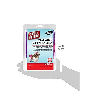 Simple Solution Washable Diaper Cover-Ups, Small, "Colors May Vary", Pink/Purple or Blue/Black, 2 Pack