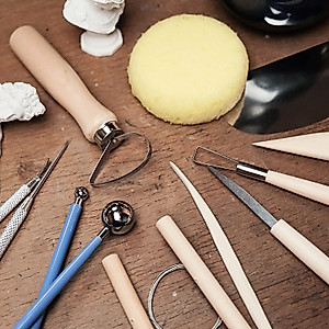 Nozomy Clay Tools,12PCS Pottery Clay Sculpting Tool Set