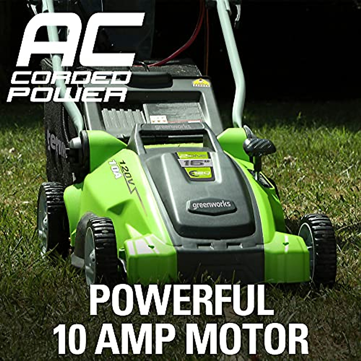 Greenworks 10 Amp 16-inch Corded Mower, 25142