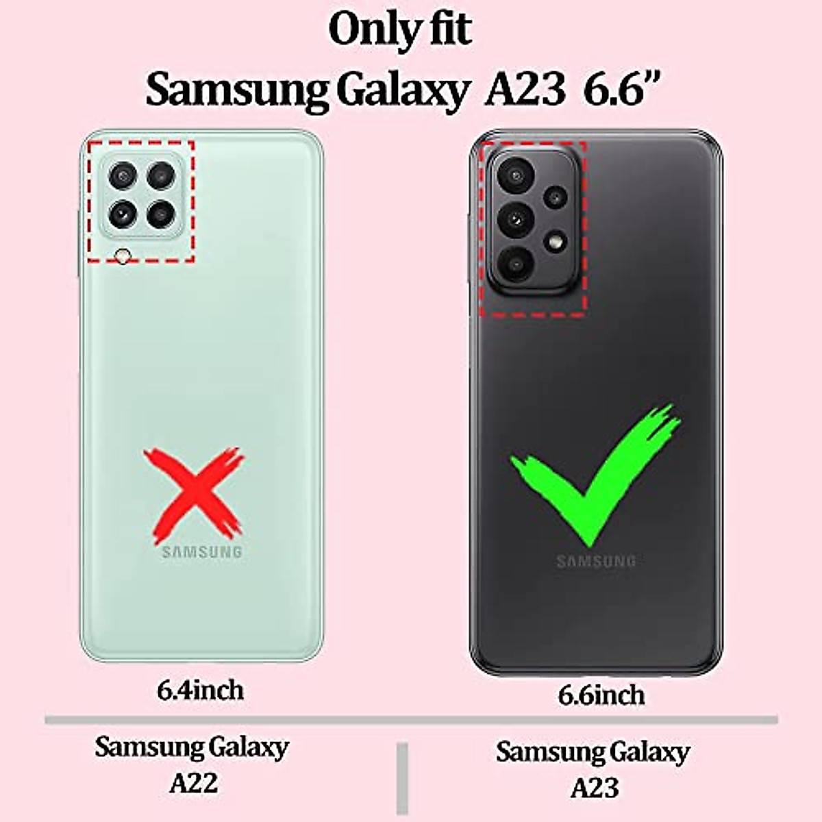Atump for Samsung Galaxy A23 5G Case with HD Screen Protector Shockproof Protection, Love Heart Plating Girly Women Cute Soft TPU Luxury Elegant Case for Galaxy A23 4G/5G, Black