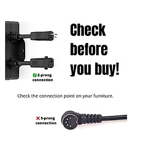 Limoss Battery Pack for Reclining Furniture with Charger - Rechargeable Power Pack for Power Sofas/Loveseats/Lift Chairs/Recliners/Sectionals - Recliner Battery Pack - Ashley - Flexstell - ZB-B1800