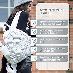 Go Dash Dot Mini Maya Backpack Silver