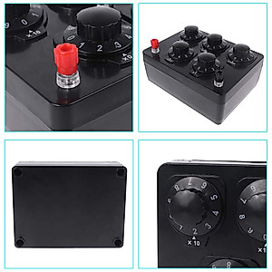 BANGNA 0-9999.9 Ohm Variable Resistance Box Decade Resistor Experimental Equipment for Physical School Teaching
