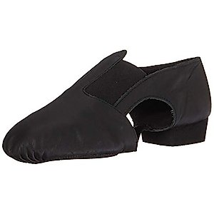 Leo Women's Jazz Sandal Dance Shoe, Black, 9 Medium US