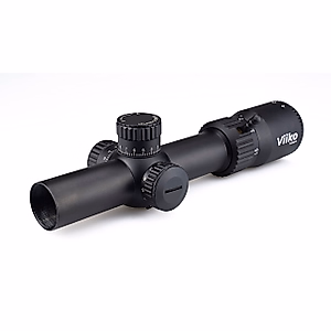 Viiko Extremar 1-5x24 Rifle Scope LPVO Taitical Mildot Reticle Wide FOV Flip Lens Cover
