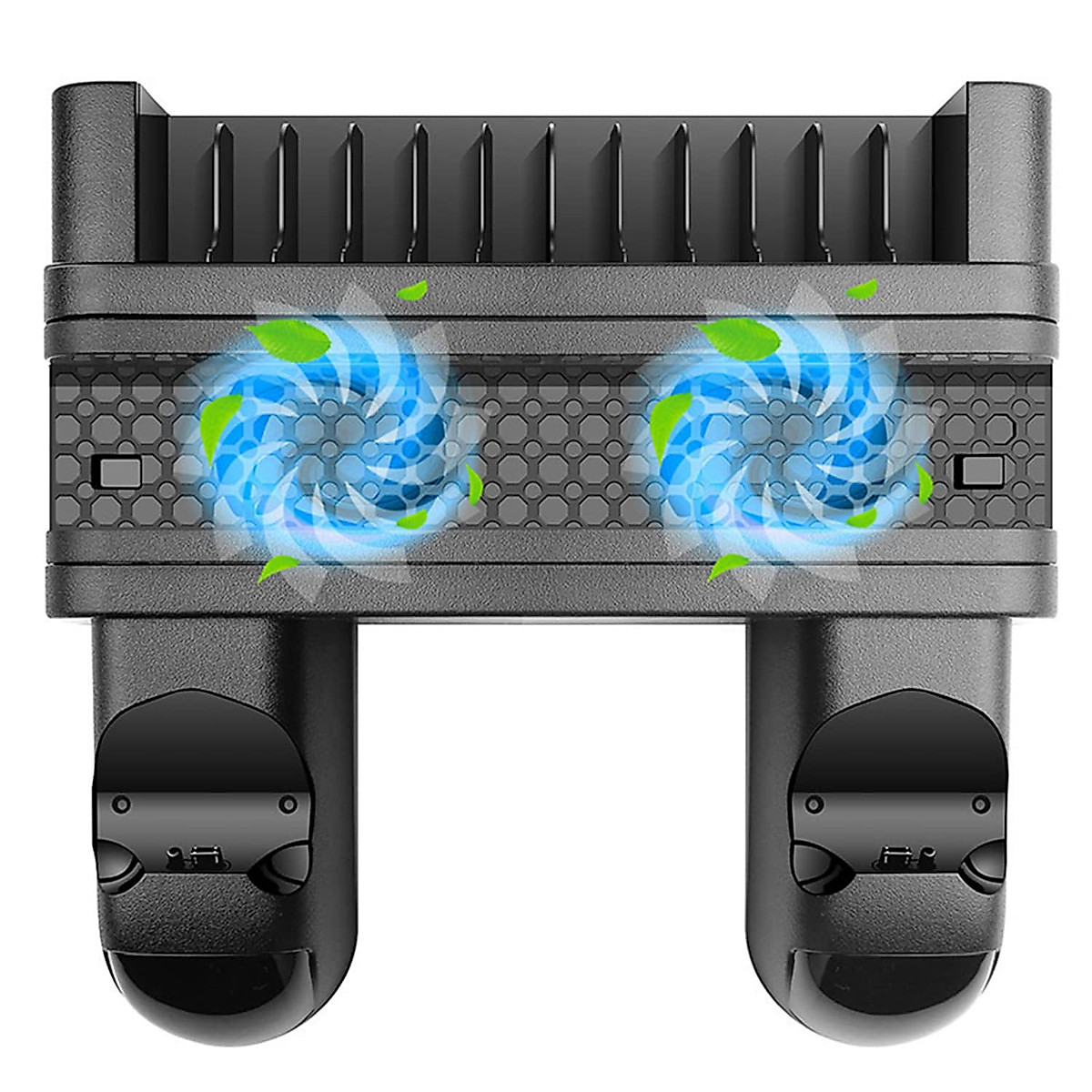 VSEER PS4 Stand Cooling Fan Station for PS4/PS4 Slim/PS4 Pro,PS4 Vertical Charging Station with Dual Controller,PS4 Accessories with Game Storage for PS Consoles