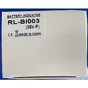 Jayron Lead Acid Battery Indicator Meter Gauge/Waterproof Battery Capacity Meter,Universal LCD Digital Battery Discharge Alert,Use for Golf Cart,Fork Lifts,Star Car,Club Car (36V)