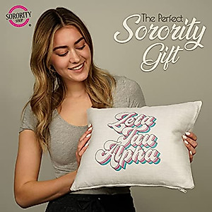Sorority Shop Alpha Xi Delta Pillow – Retro Design, 12" x 16" Lumbar Pillow Sorority