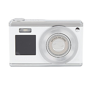 Digital Camera, 10X Optical Zoom 2.88in IPS Screen Vlogging Camera with Built in Fill Light, 750mAh Auto Focus Compact Portable Mini Cameras for Traveling Graduation Kids Teens