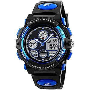 PASNEW Watch,Watches,LED Alarm Calendar Outdoors Watch,Sports Waterproof Watch,Watches with Luminous Dials