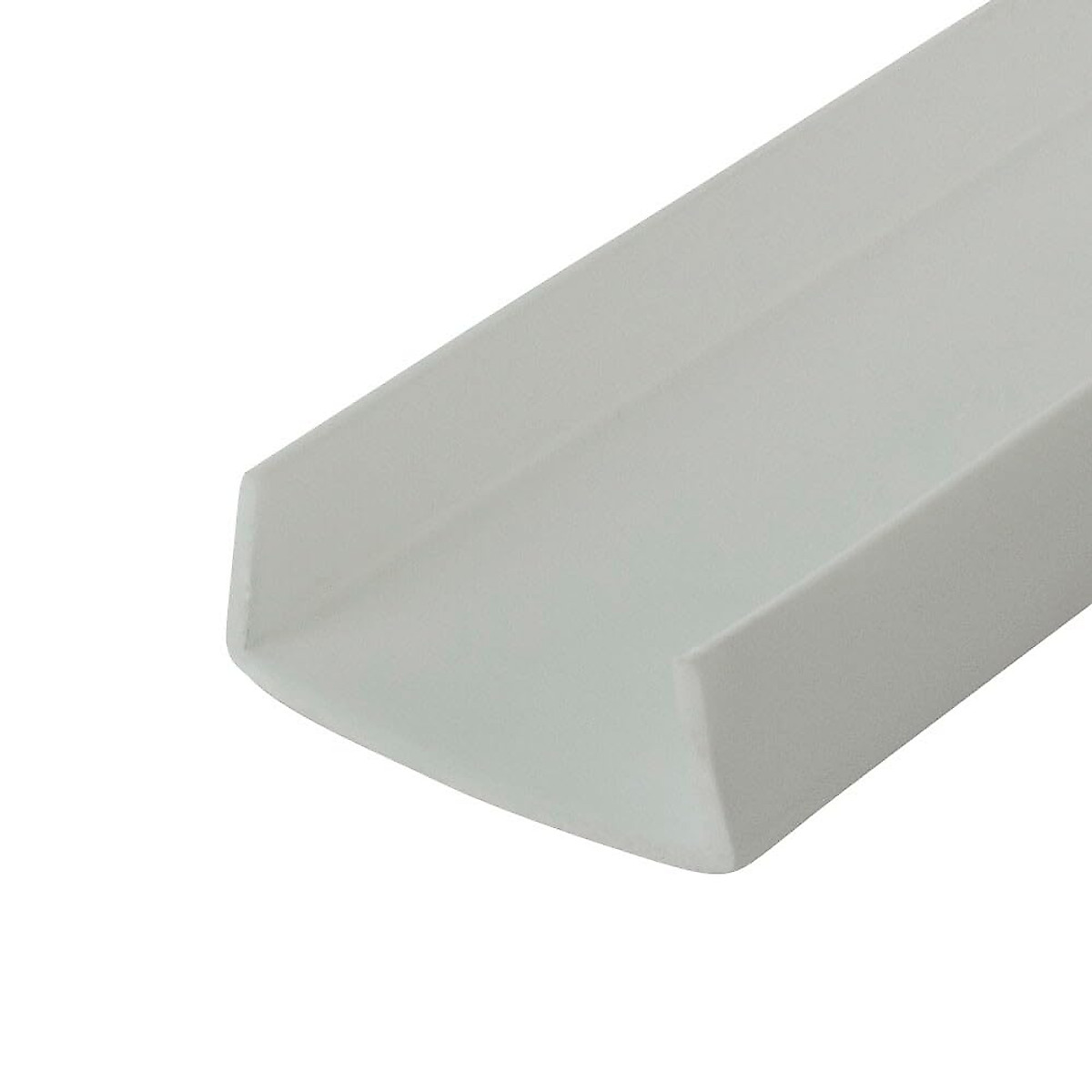 Outwater Plastics White 1-1/4'' Styrene Plastic U-Channel/C-Channel 72 Inch Lengths (Pack of 10 Pieces, 60 feet Total)